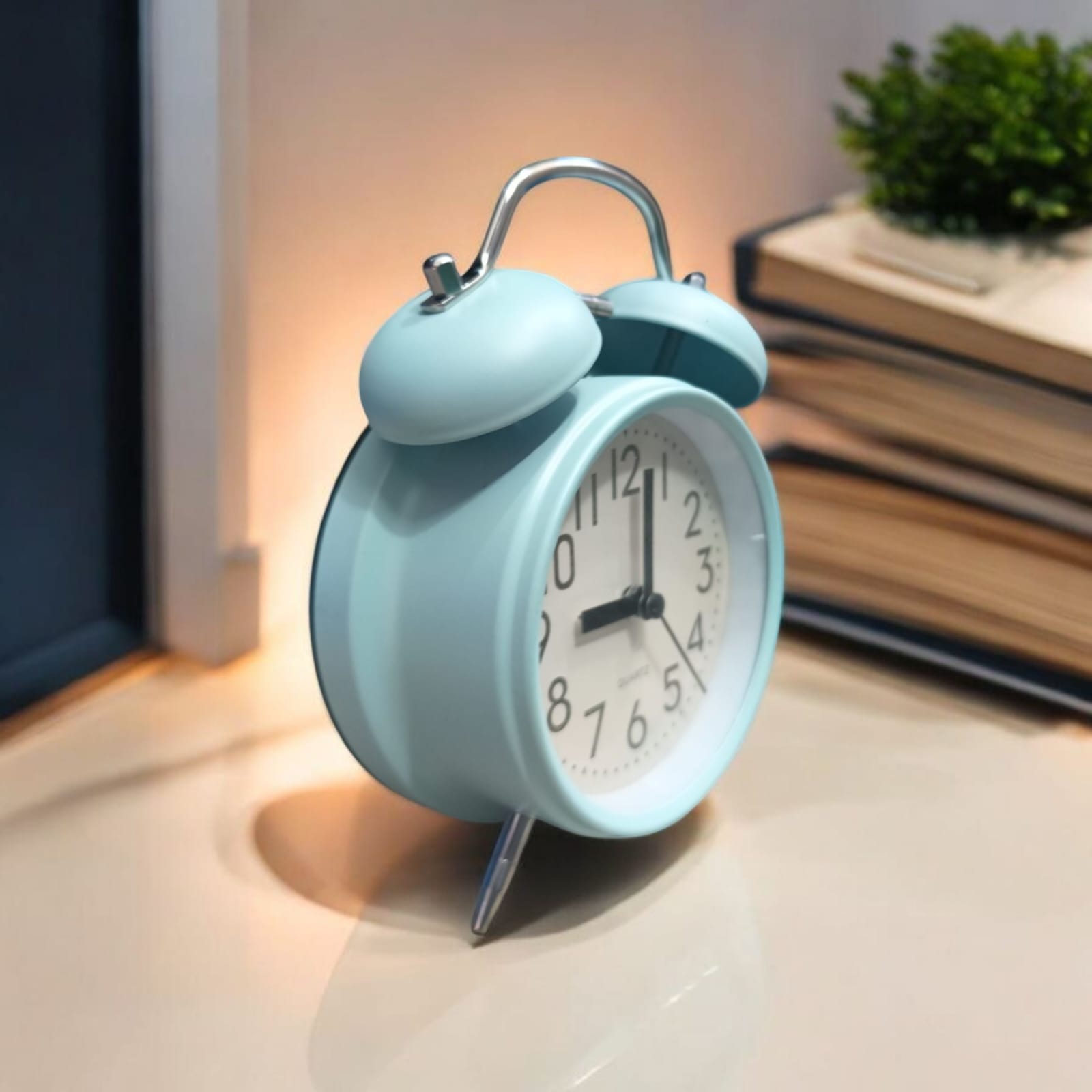 Bell Alarm Matt sky Blue Clock (TC-220)